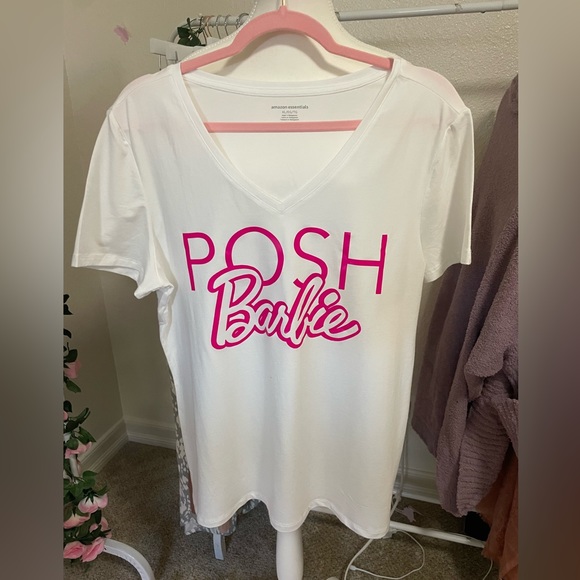 Tops | Posh Barbie V Neck | Poshmark